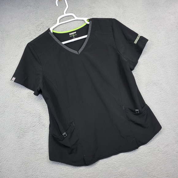 Scrubstar | Tops | Scrubstar Scrub Top Womens Xl Black Medical Doctor ...